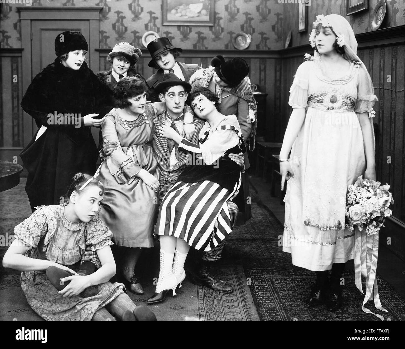 SILENT FILM STILL: WEDDING Stock Photo - Alamy