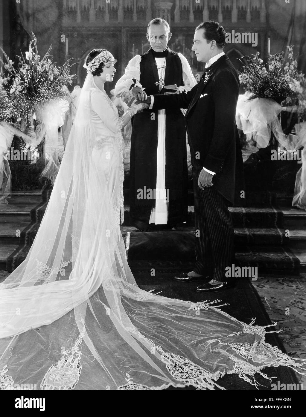 SILENT FILM STILL: WEDDING. /nWedding scene with Norma Talmadge and ...
