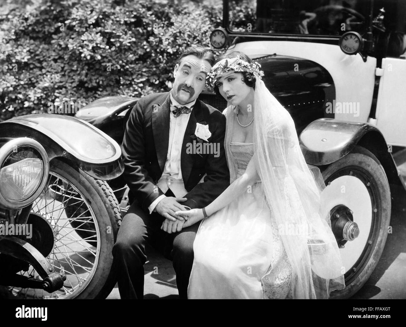 FILM: WHERE AM I?, 1923./nSnub Pollard and Marie Mosquimi Stock Photo ...