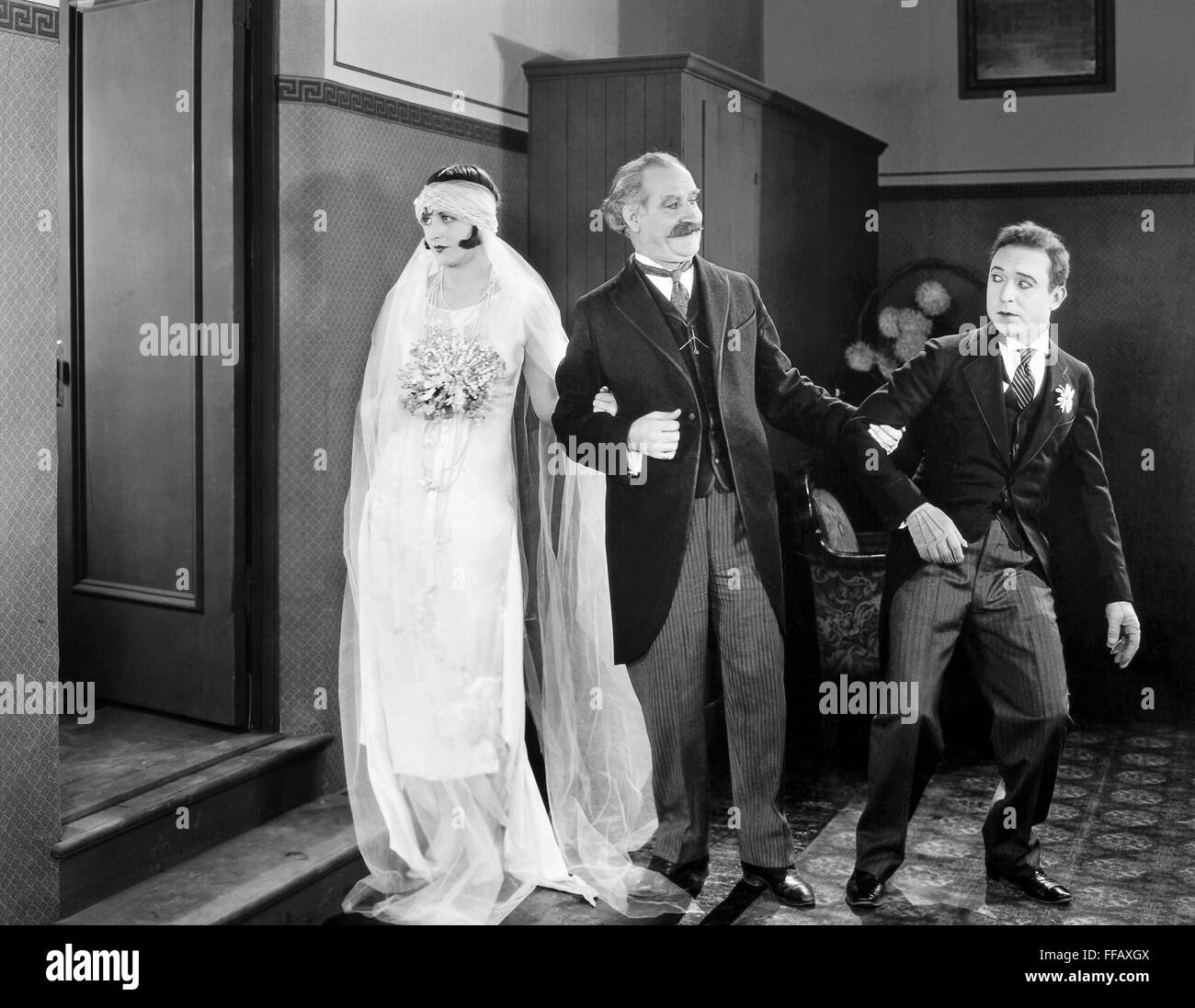 HIS MARRIAGE WOW, 1925. /nNatalie Kingston, William McCall, and Harry ...