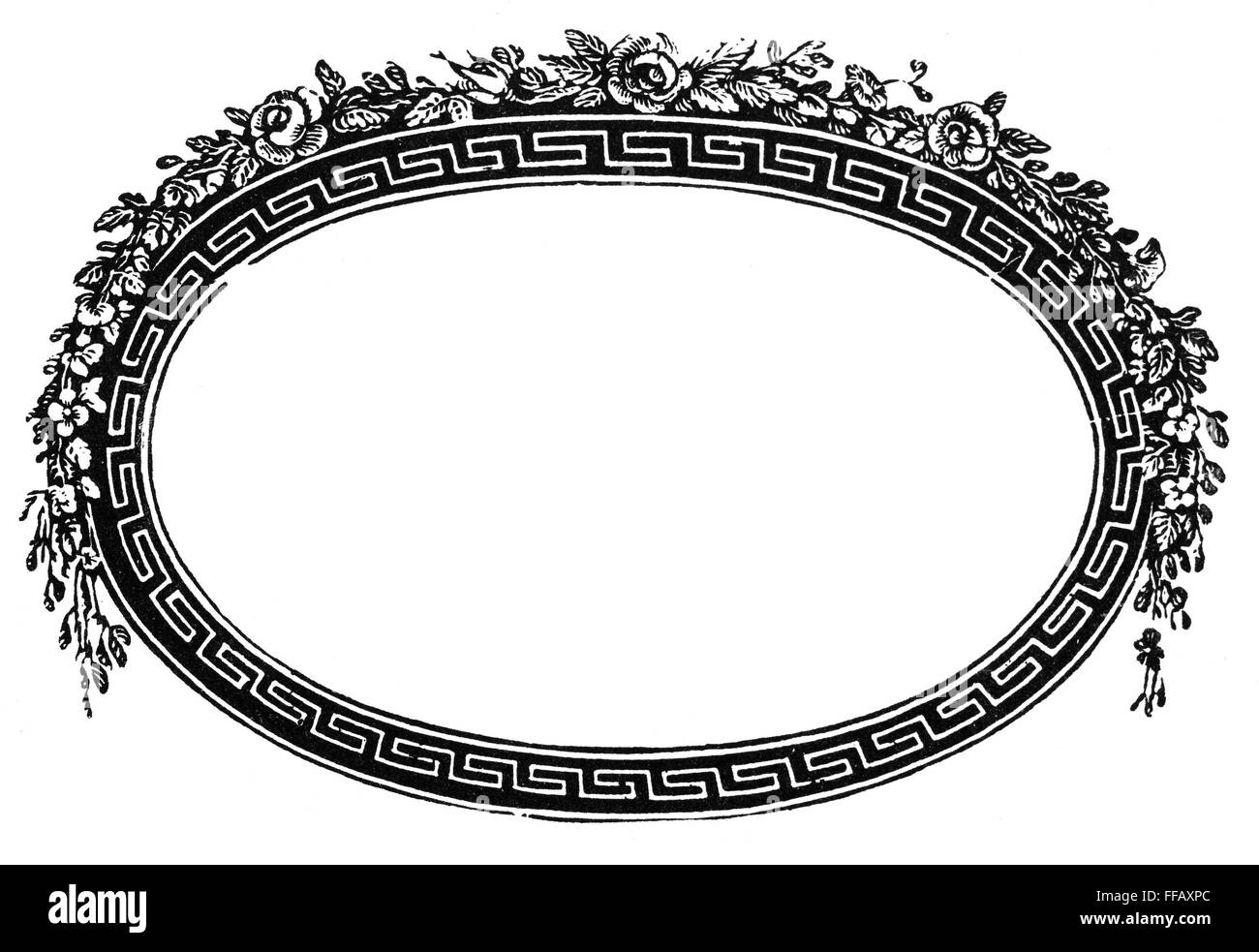 CARTOUCHE, 19th CENTURY. /nWood engraving, English, early 19th century ...