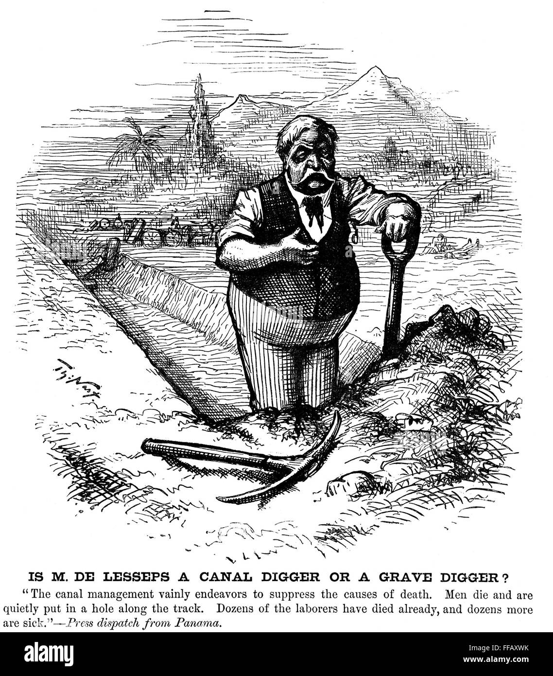 FERDINAND de LESSEPS /n(1805-1894). Vicomte Ferdinand Marie de Lesseps. French diplomat and ...