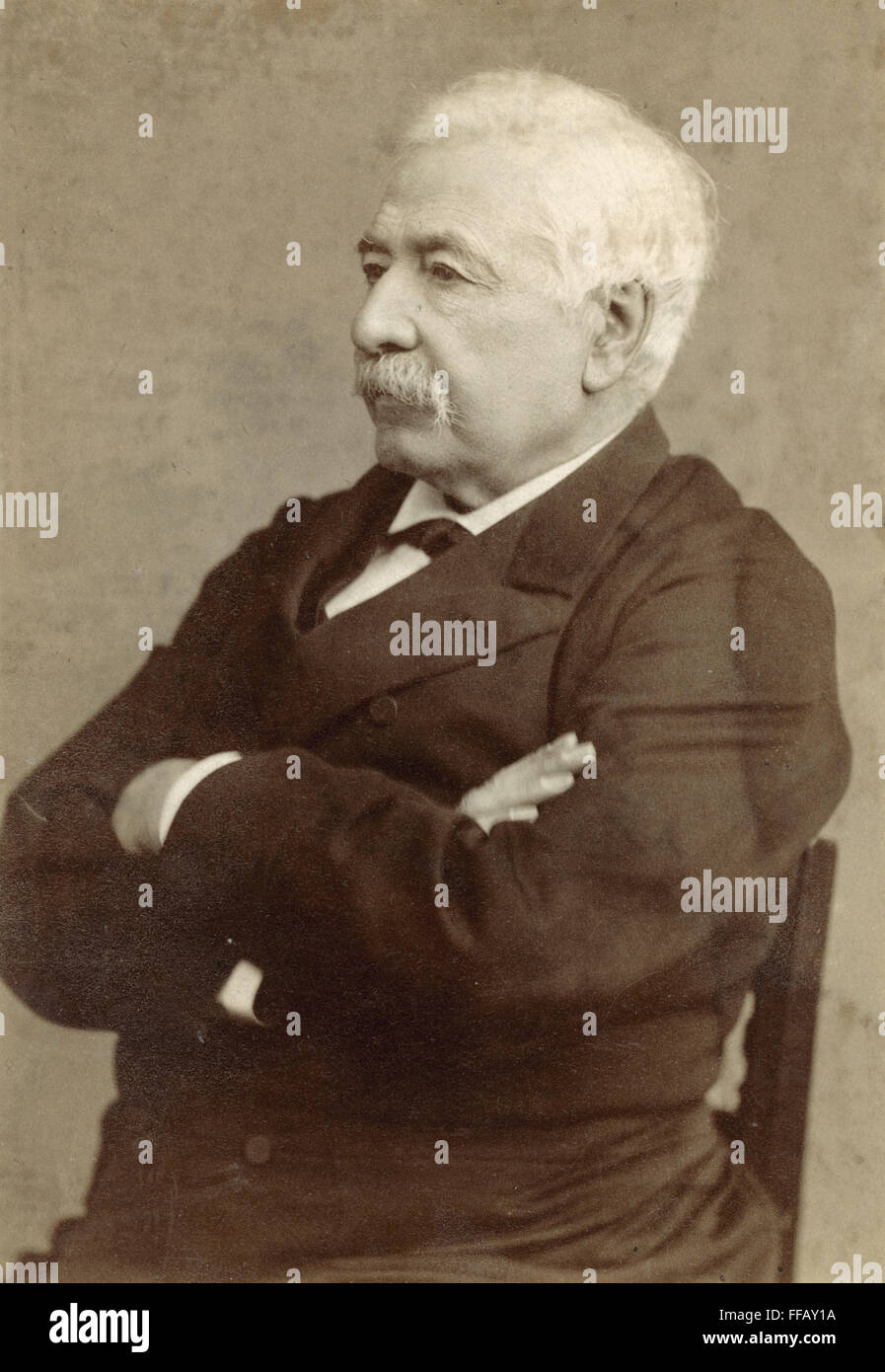 LESSEPS (1805-1894). /nVicomte Ferdinand Marie de Lesseps. French diplomat and promoter of the ...
