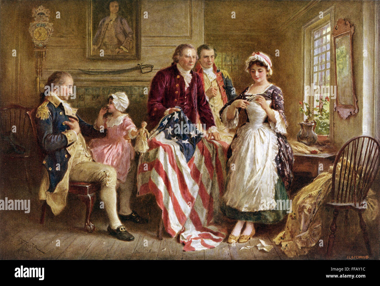 BETSY ROSS (1752-1836). /nAmerican seamstress and patriot. Betsy Ross ...