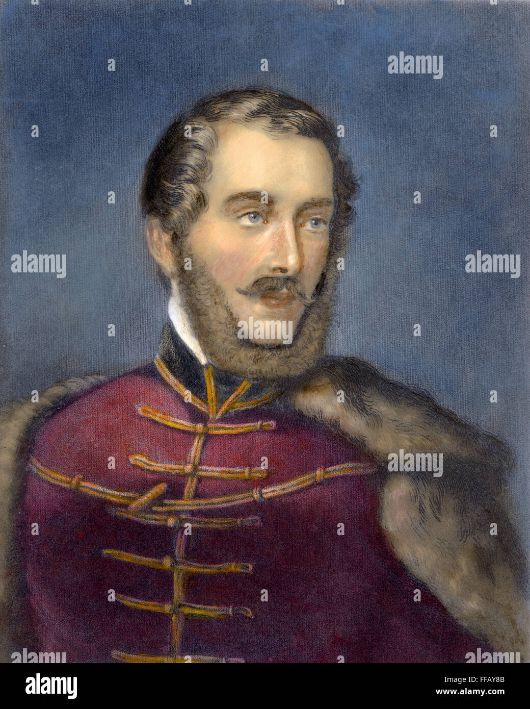 LAJOS KOSSUTH (1802-1894). /nHungarian patriot and statesman. Mezzotint ...