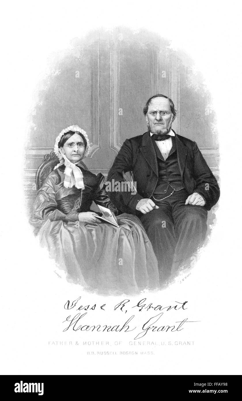 ULYSSES S. GRANT: PARENTS. /nHannah Simpson Grant (1798-1883) and Jesse ...