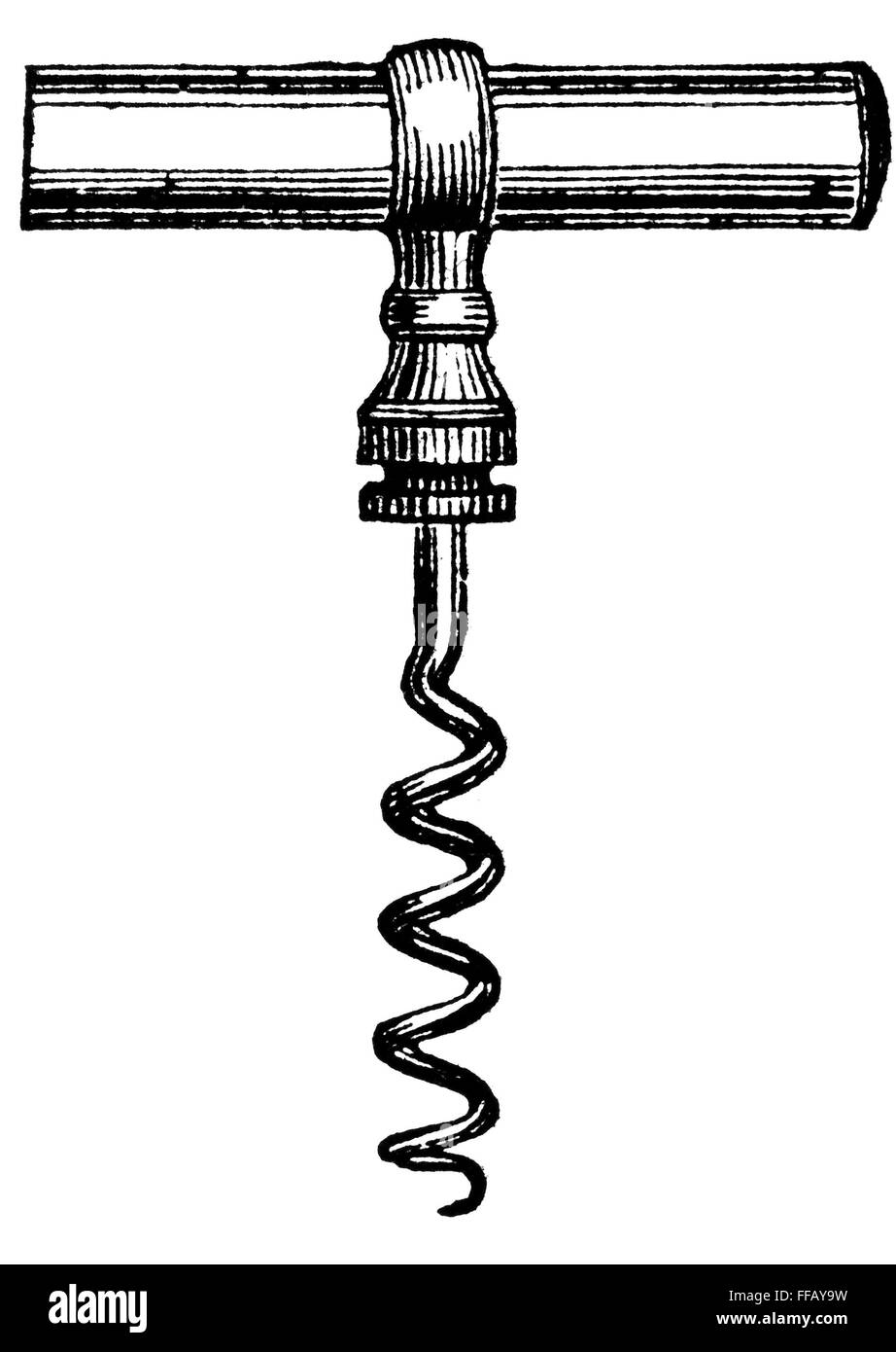 CORKSCREW, 1895. /nAmerican line engraving, 1895 Stock Photo - Alamy