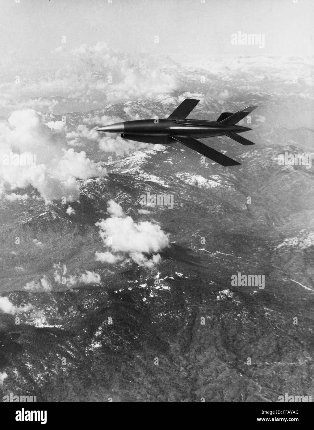 REMOTE-CONTROL MISSILE. /nComposite photograph showing how the Q-2C ...