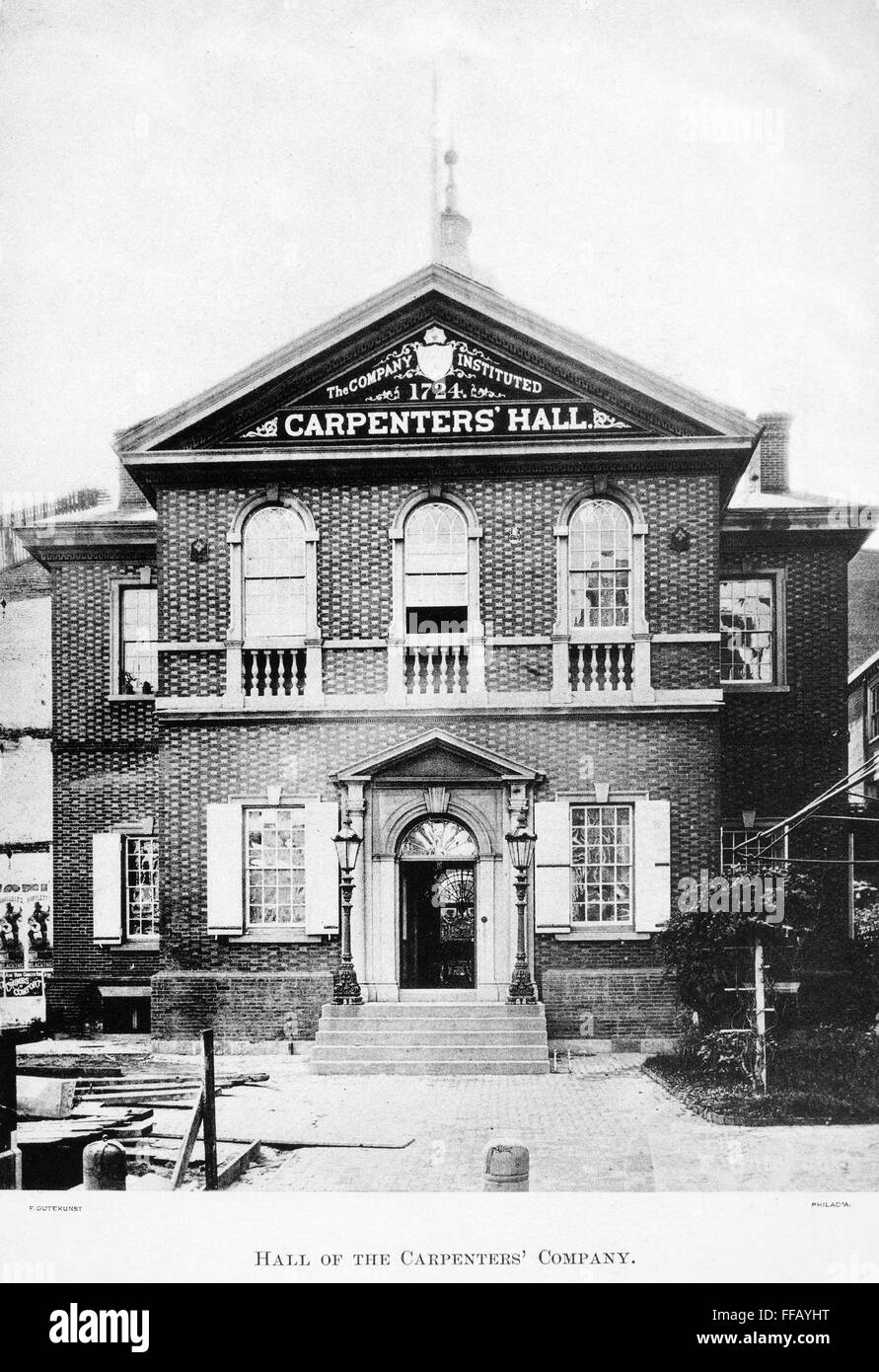 CARPENTER'S HALL, c1880. /nCarpenter's Hall, Philadelphia, Pennsylvania ...
