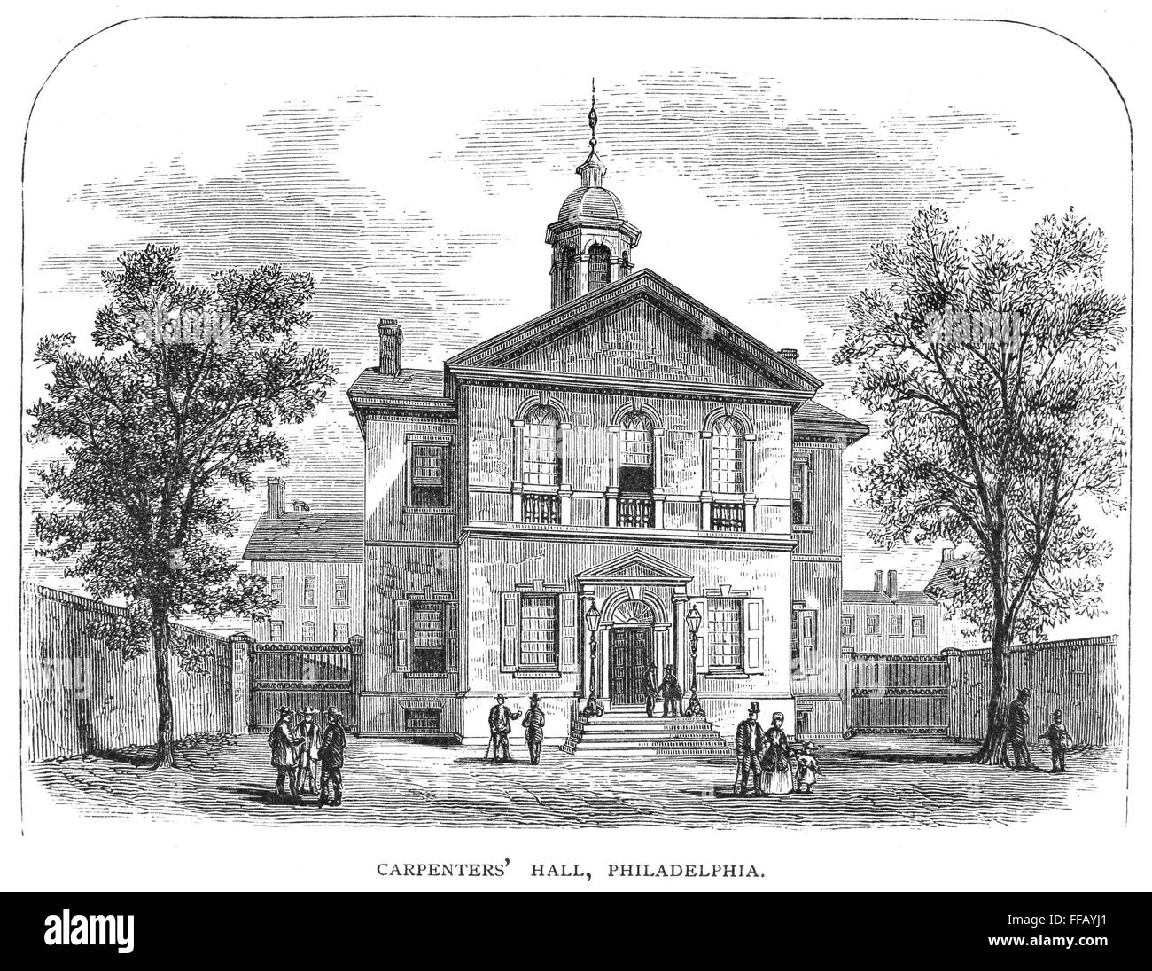 CARPENTER'S HALL. /nCarpenter's Hall, Philadelphia, Pennsylvania. Wood ...