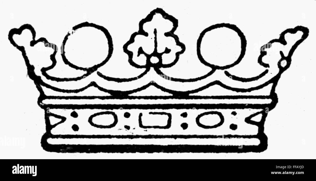 ENGLISH CROWN. /nCoronet of a Marquess of England Stock Photo - Alamy