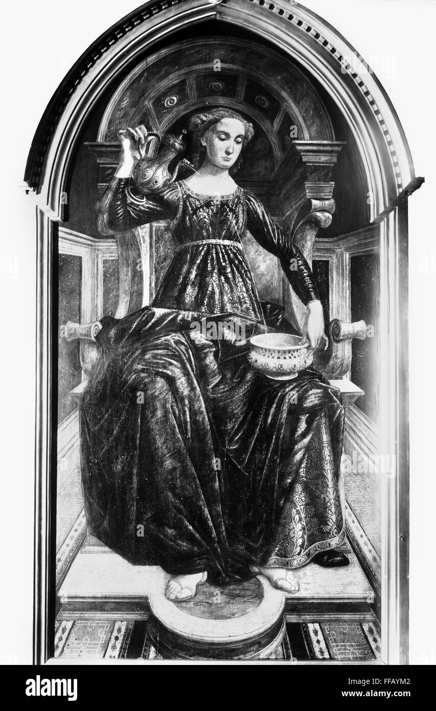 VIRTUES: TEMPERANCE, c1470. /nAllegory of Temperance. Oil on panel by ...