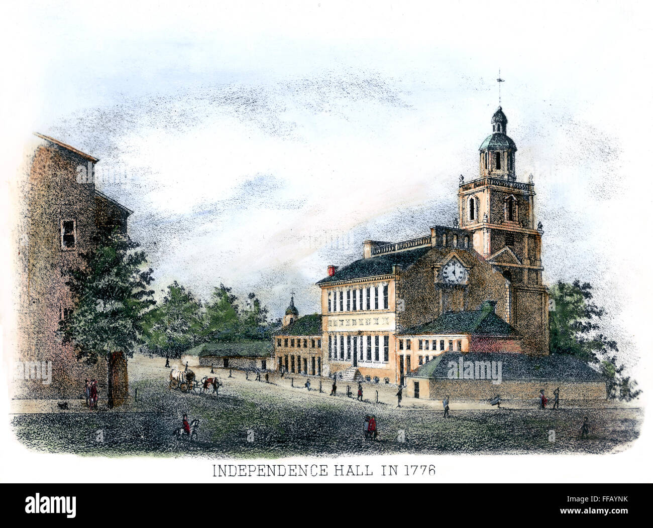 PHILADELPHIA STATE HOUSE. /nIndependence Hall (State House) as it ...