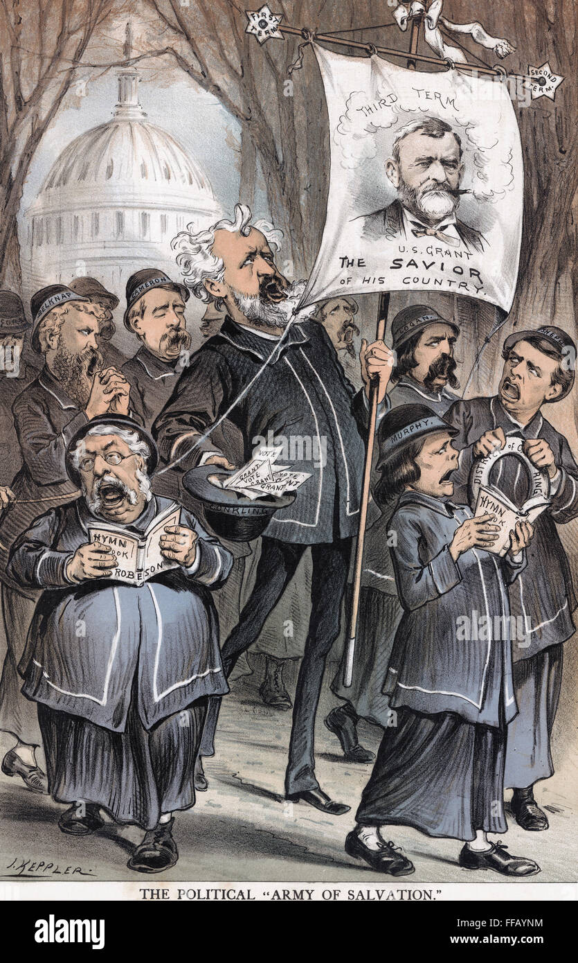 GRANT CARTOON, 1880. /n'The Political "Army of Salvation".' American ...