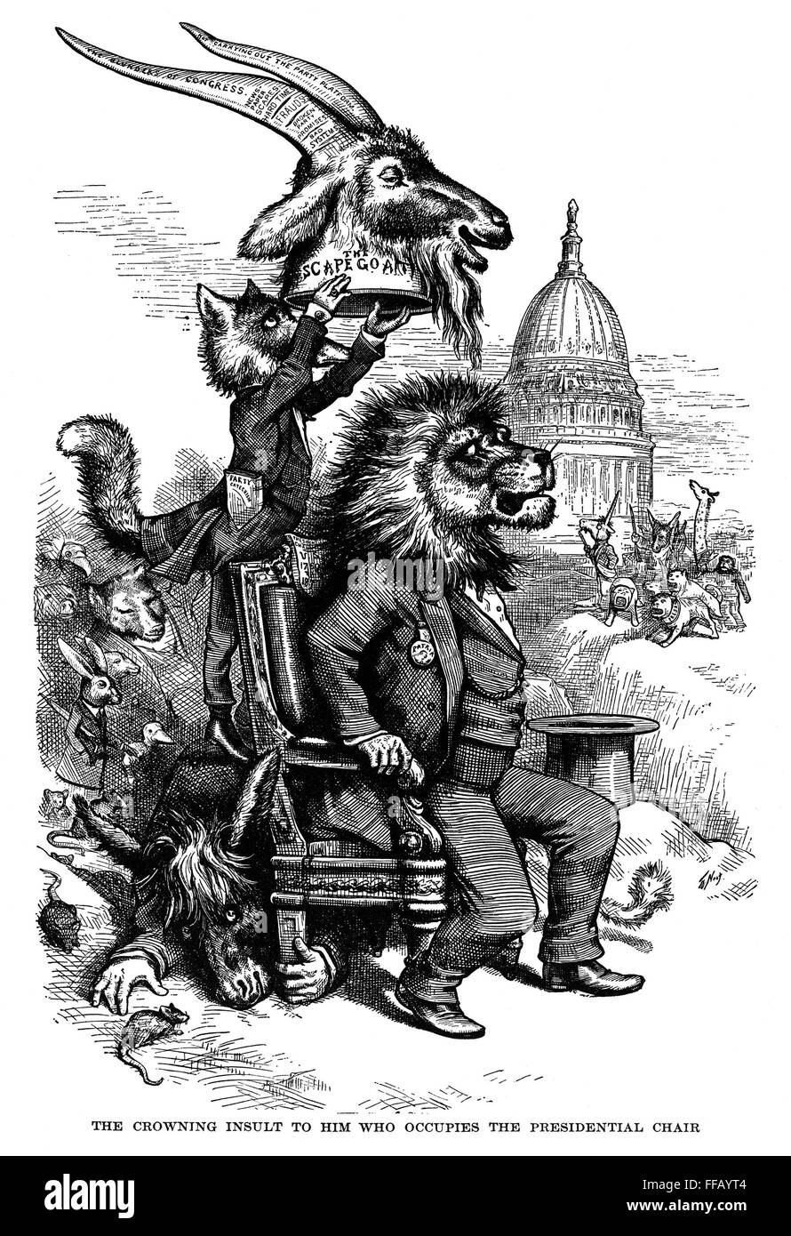 NAST: GRANT CARTOON, 1876. /n'The Crowning Insult to Him who Occupies ...