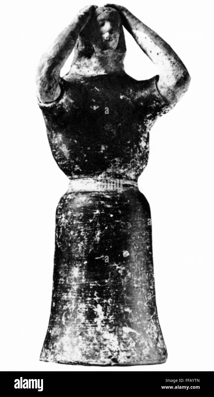 GREEK MYTHOLOGY: GAEA. /nTerracotta figure from Tanagra, Boeotia ...