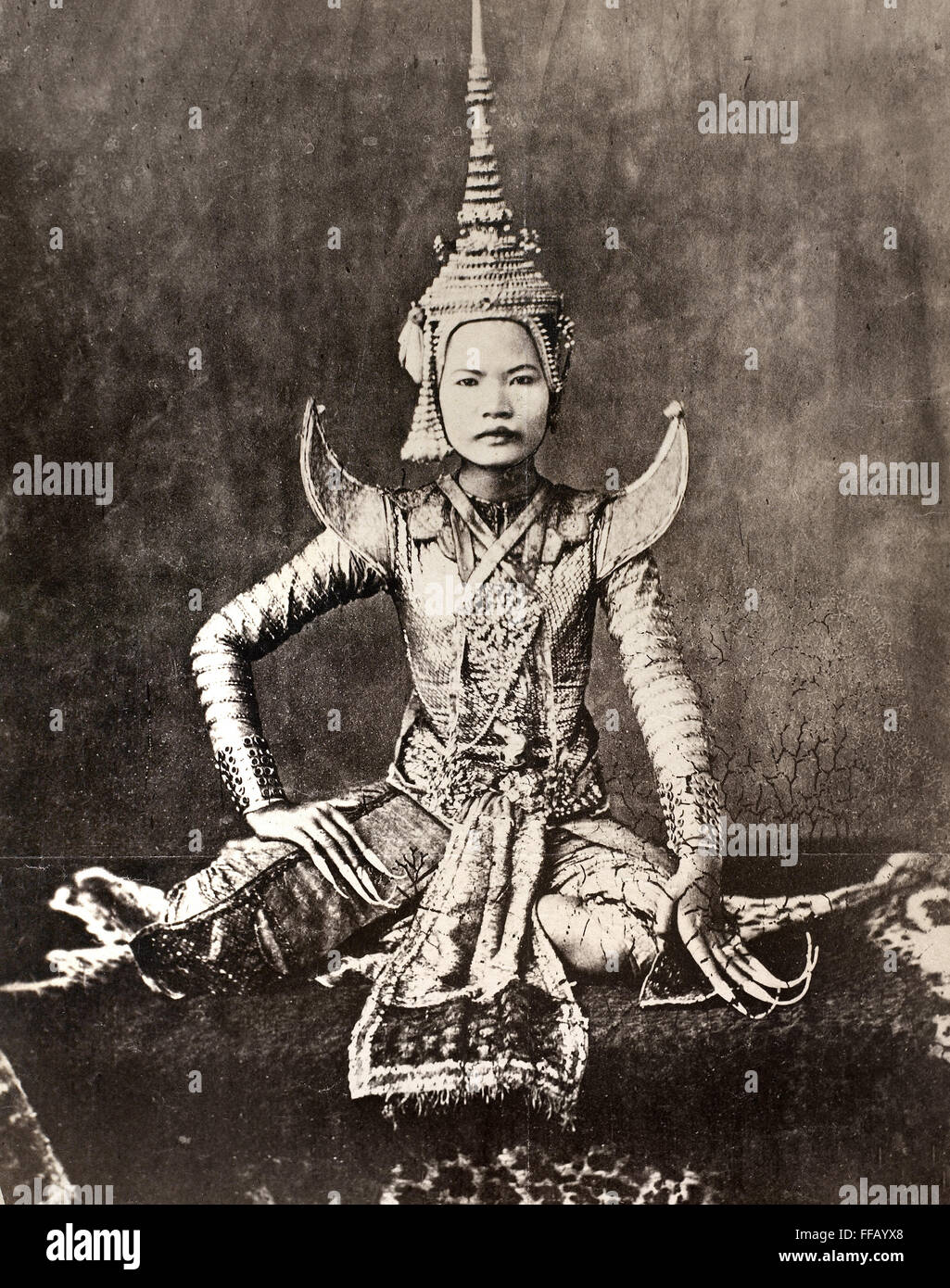 SIAM: DANCER, c1870. /nA dancer of the Siamese Royal Court ...