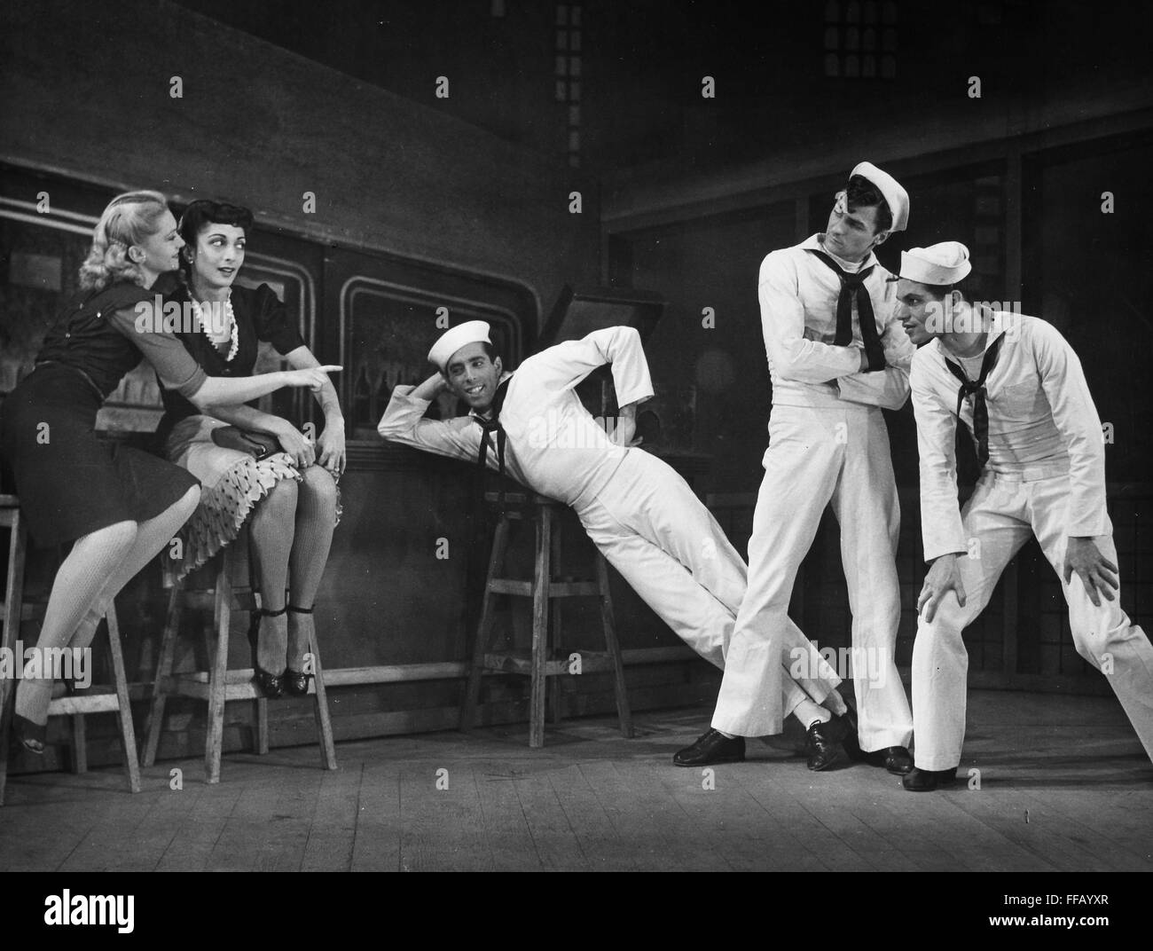 DANCE: FANCY FREE, 1944. /nPaula Floyd, Muriel Bentley, Jerome Robbins ...