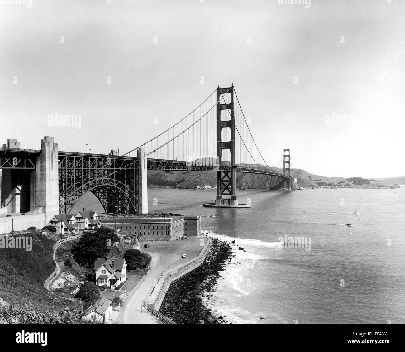 GOLDEN GATE BRIDGE. /nA view of the Golden Gate Bridge in San Francisco ...