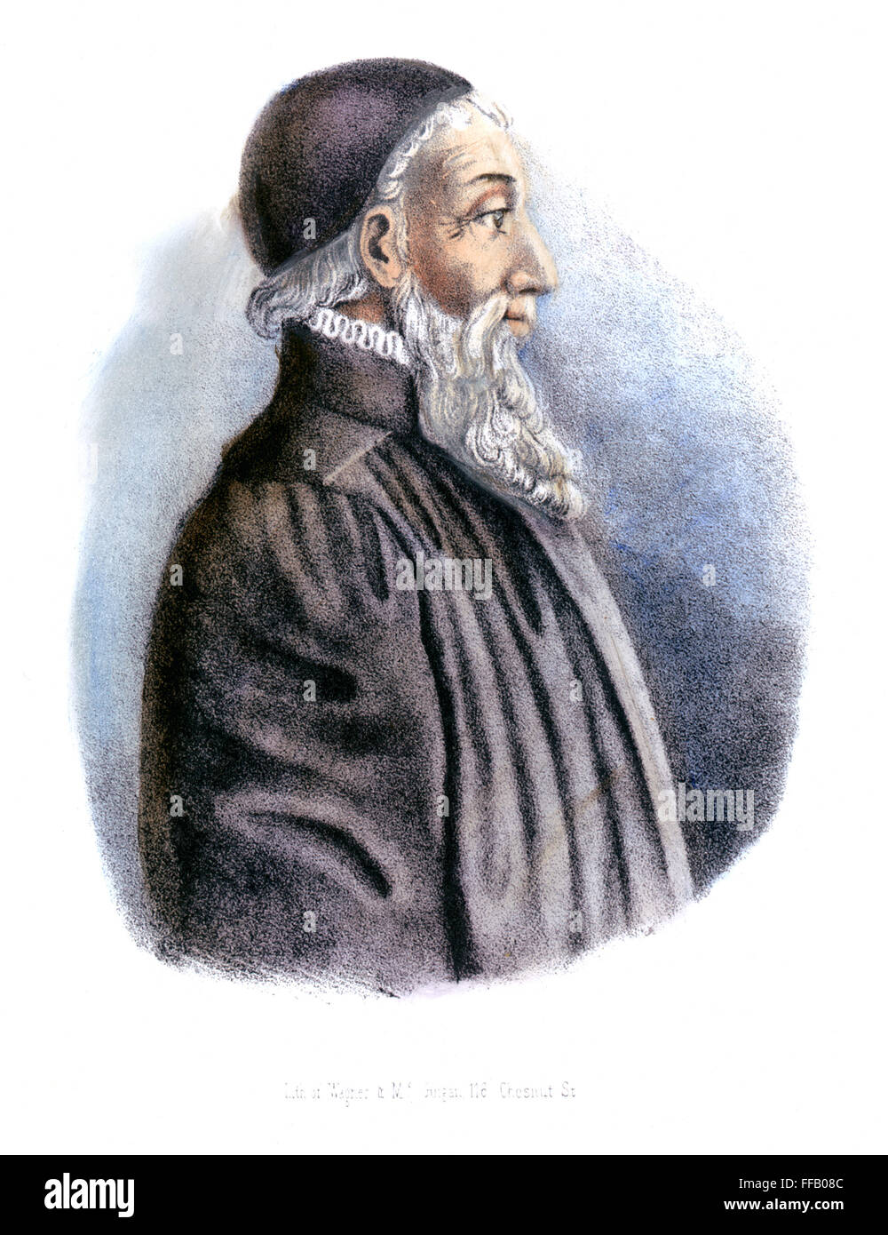 MENNO SIMONS (1496-1561). /nDutch religious reformer. Lithograph ...