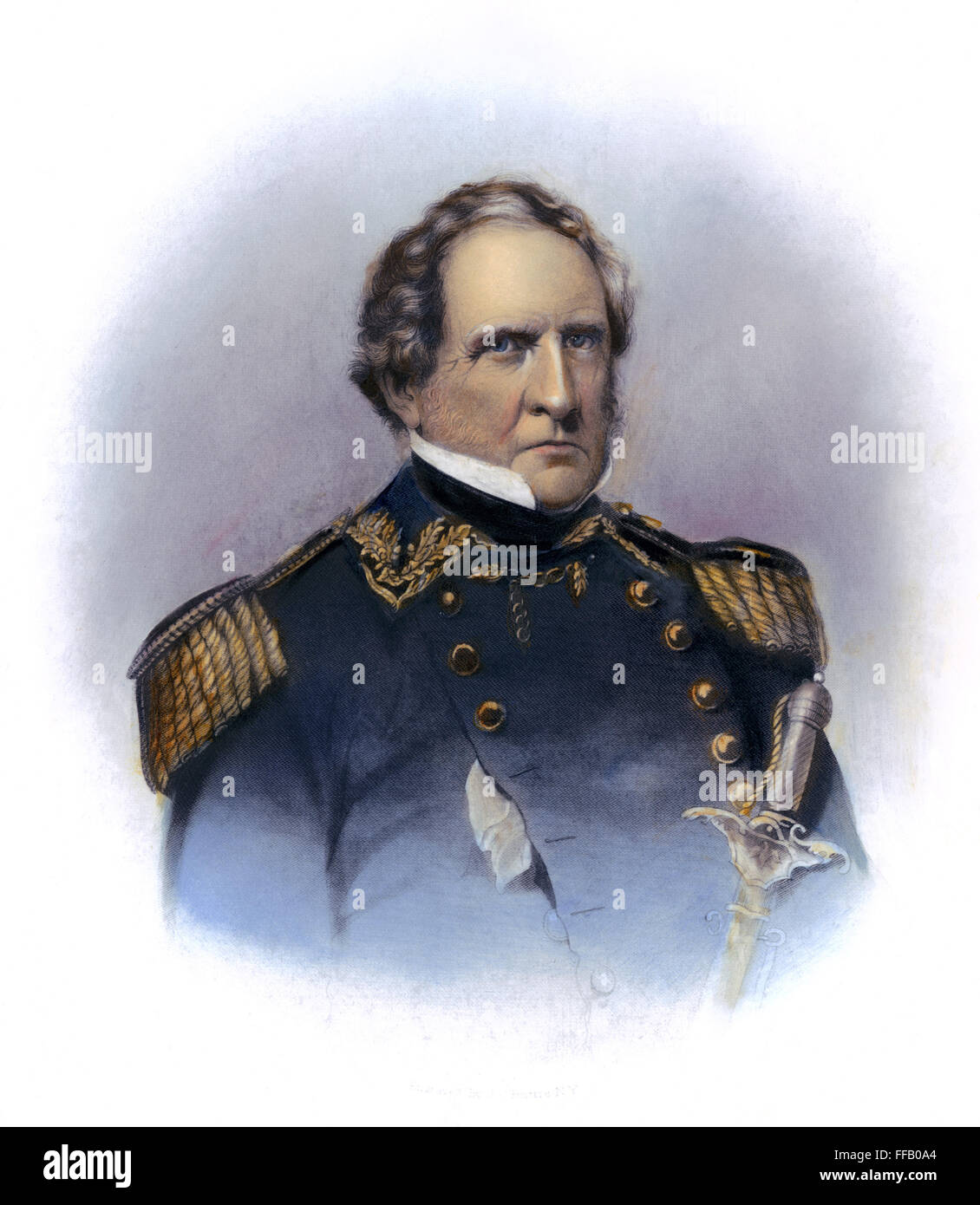 WINFIELD SCOTT (1786-1866). /nAmerican army officer. Steel engraving ...