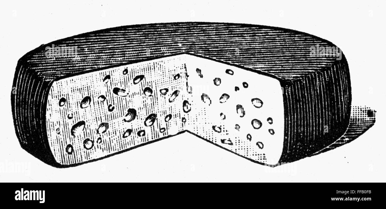 CHEESE, 19th CENTURY. /nTypefounder's cut, late 19th century Stock ...
