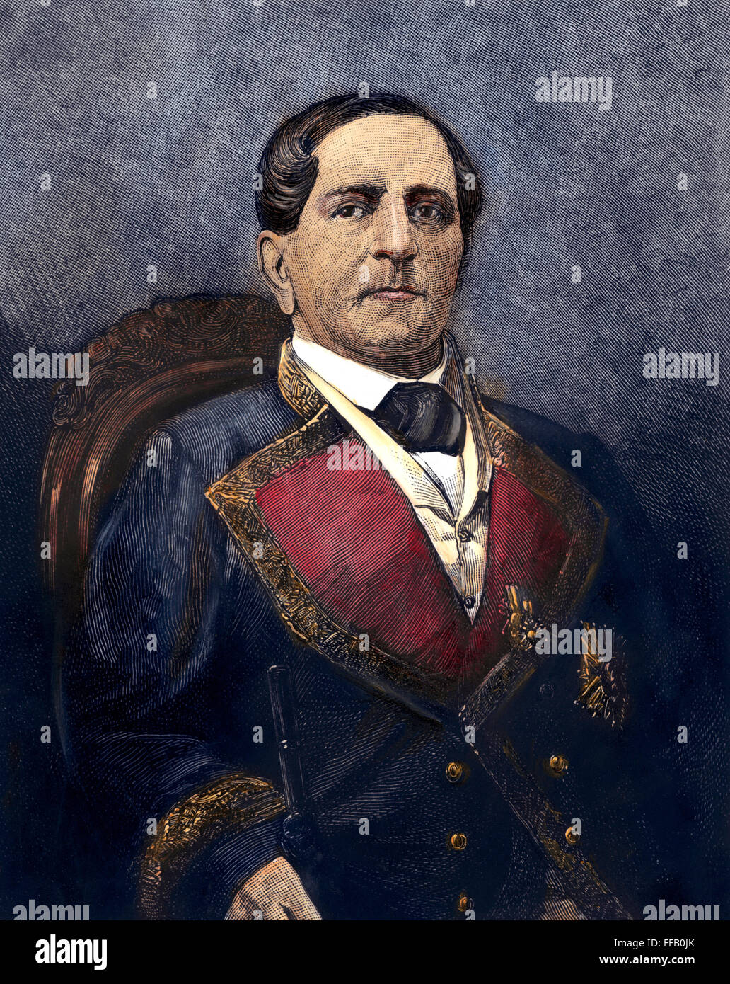 ANTONIO LOPEZ de SANTA ANNA /n(1795?-1876). Mexican soldier and ...