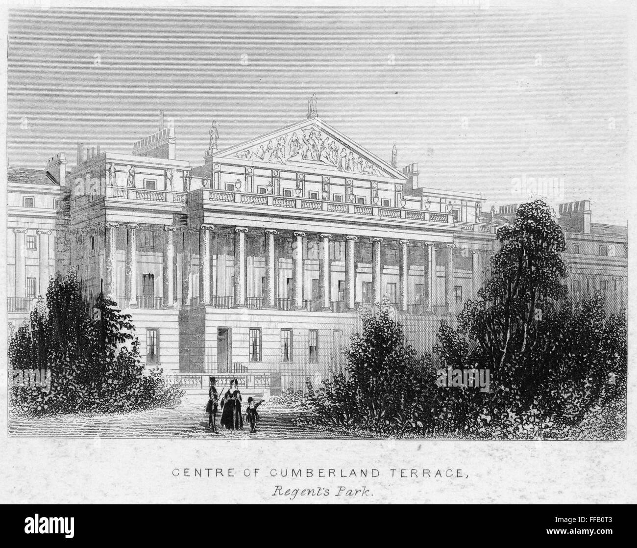 LONDON: REGENT'S PARK. /n'The Centre of Cumberland Terrace, Regent's ...