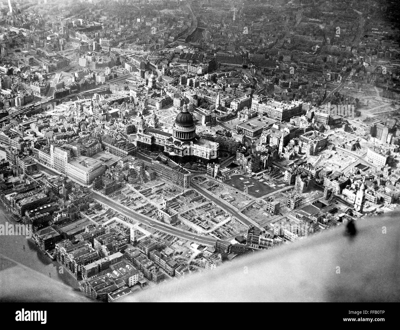 LONDON: ST. PAUL'S, 1945. /nSt. Paul's Cathedral standing virtually ...