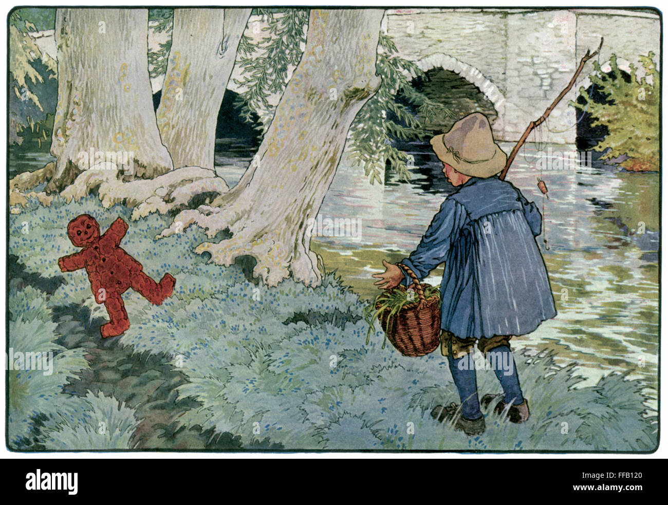 THE GINGERBREAD BOY. /nIllustration by Frederick Richardson for a 1923 ...