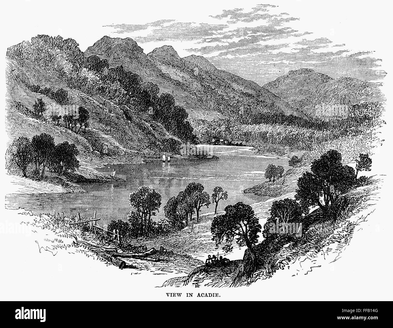 ACADIA, 19th CENTURY. /nAcadia, the former French colony approximating ...