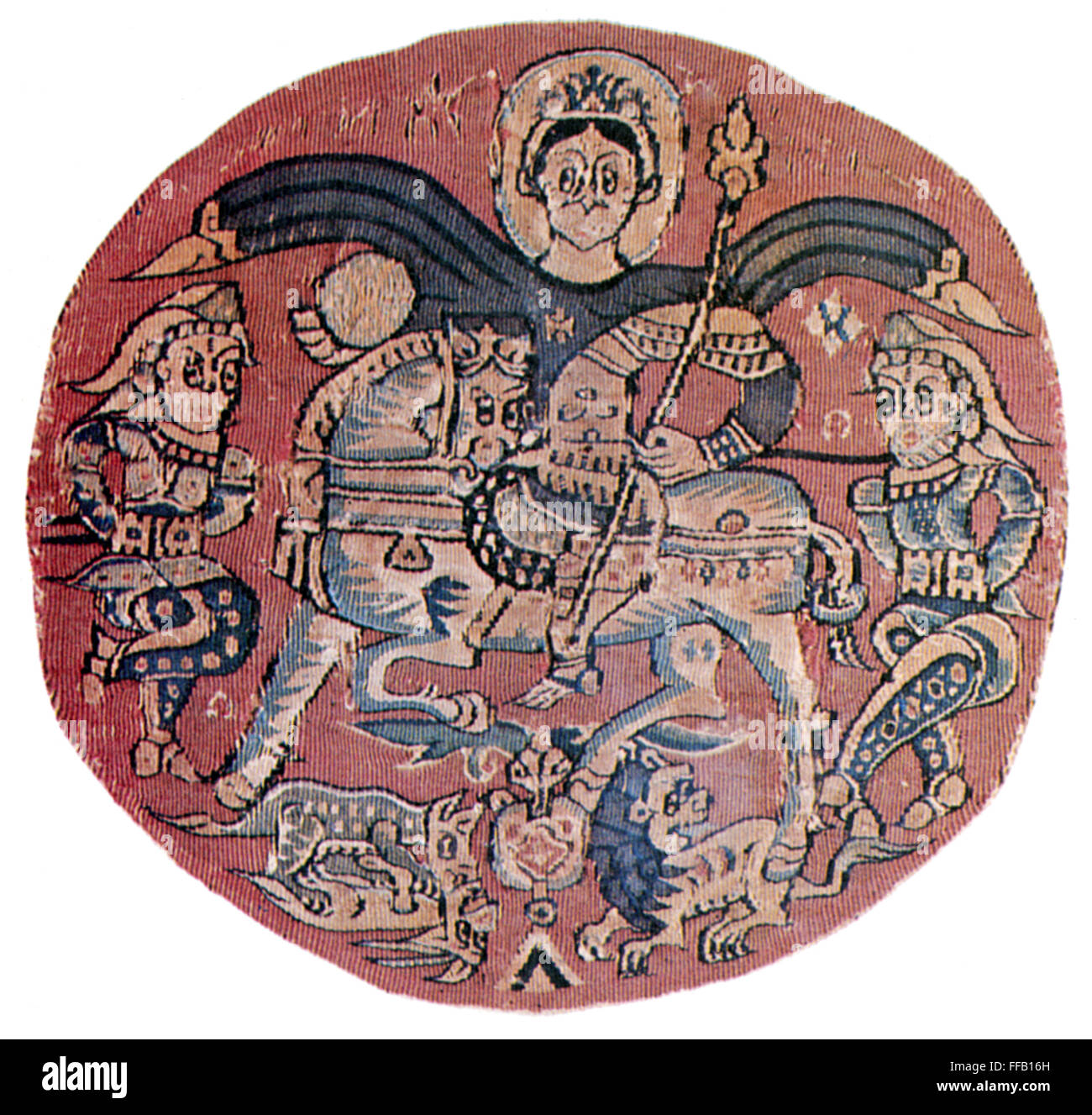 HERACLIUS (c575-641). /nByzantine emperor, 610-41. Heraclius depicted ...