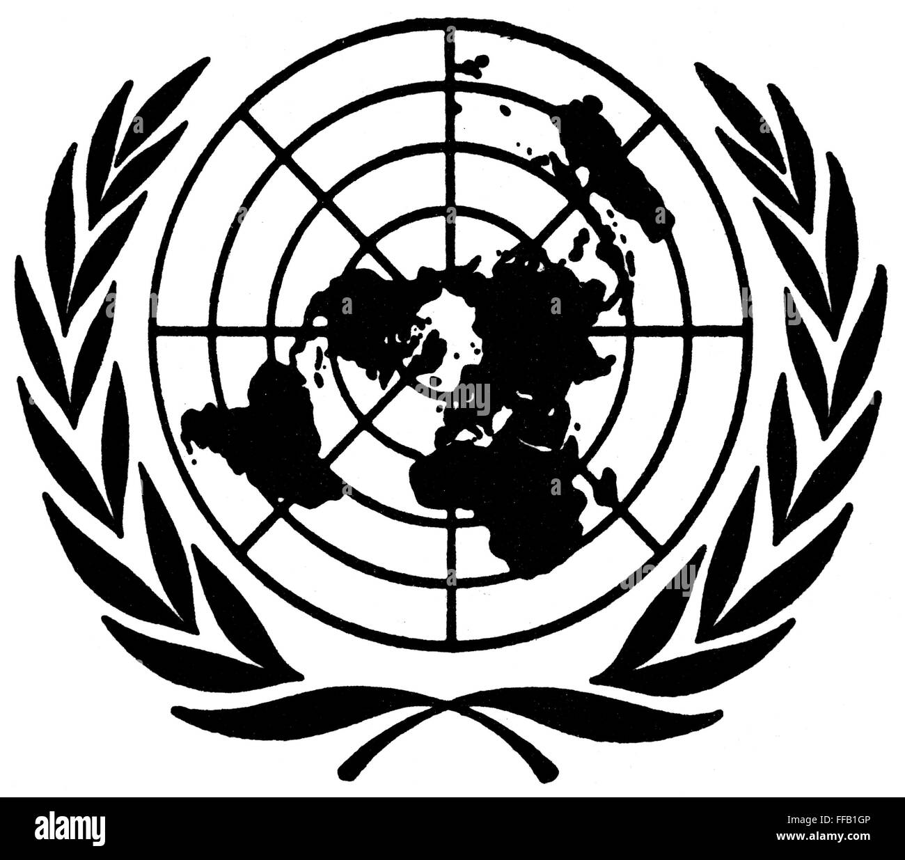 SEAL OF THE UNITED NATIONS Stock Photo - Alamy