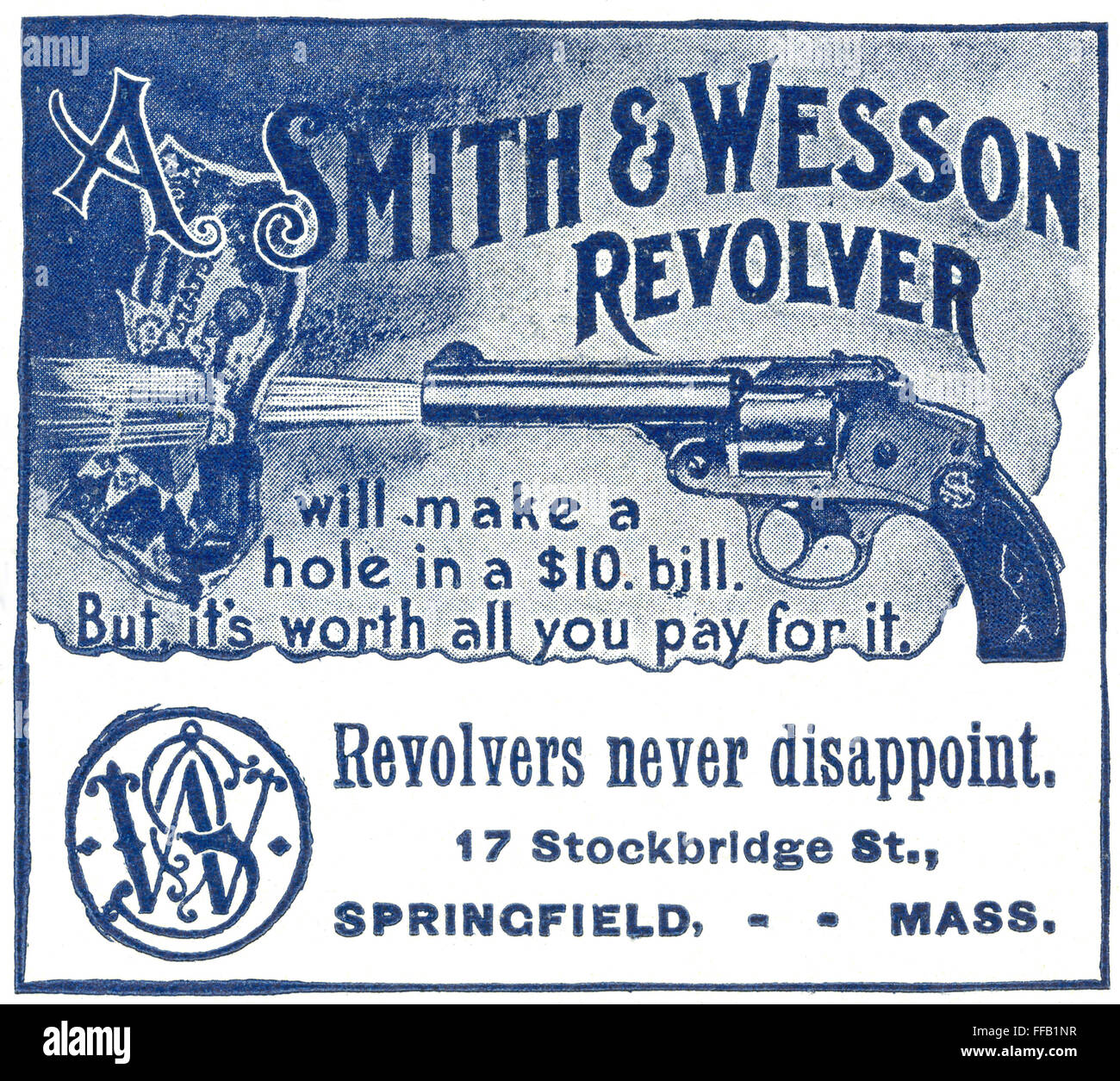 SMITH & WESSON AD, 1898. /nAn advertisement for Smith and Wesson ...