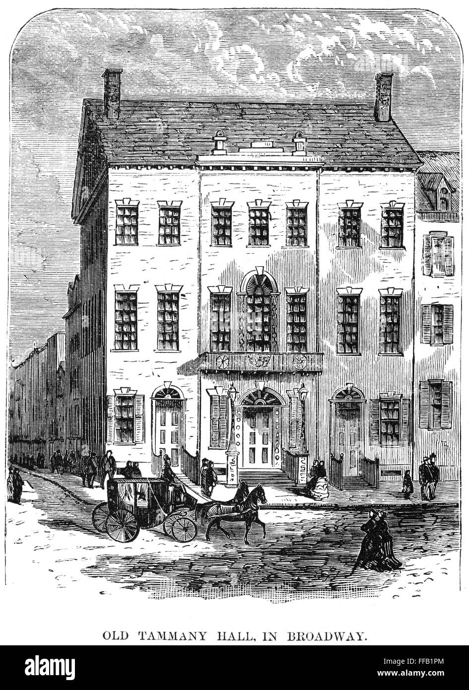 NEW YORK: TAMMANY HALL. /nAs it appeared when located at Broadway and ...