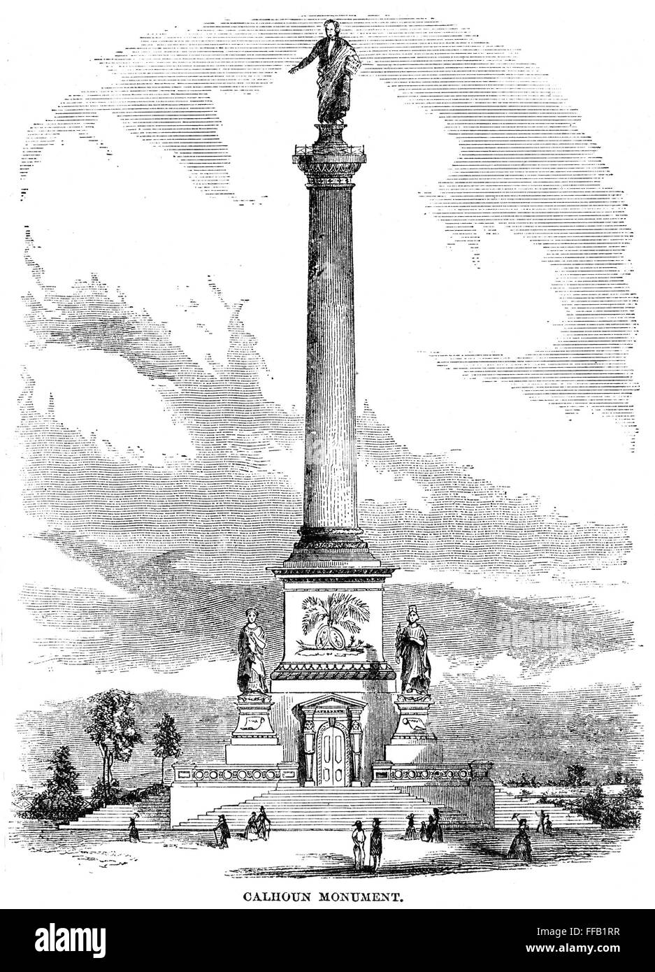 CHARLESTON: MONUMENT, 1857. /nThe John C. Calhoun monument in Marion ...