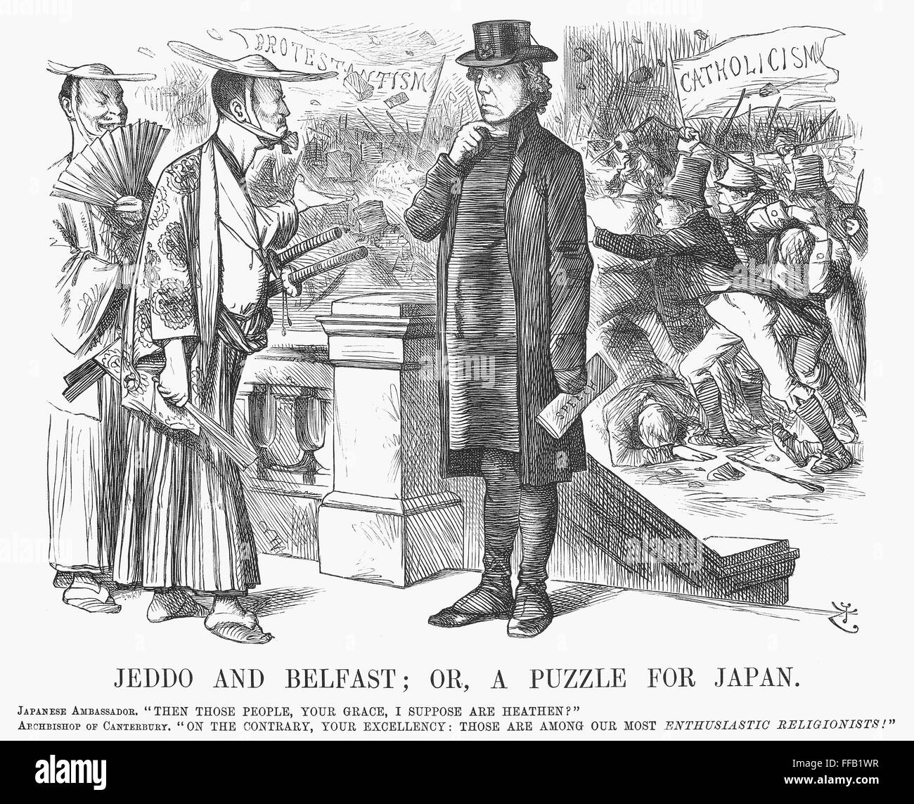 BELFAST RIOTS, 1872. /n'Jeddo and Belfast; or, A Puzzle for Japan ...