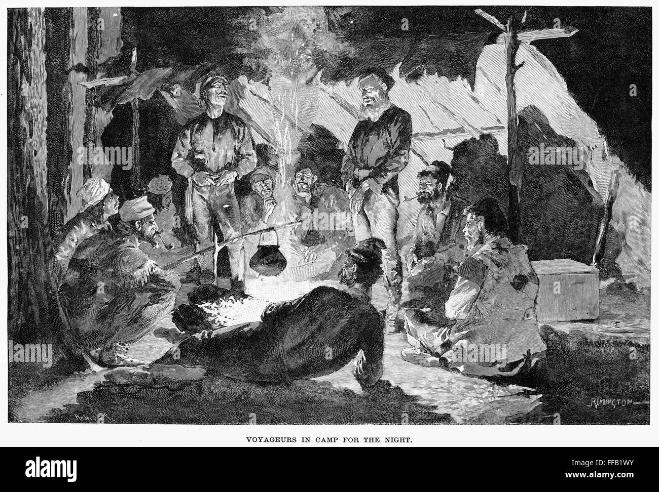 Trade 19th century canada hi-res stock photography and images - Alamy