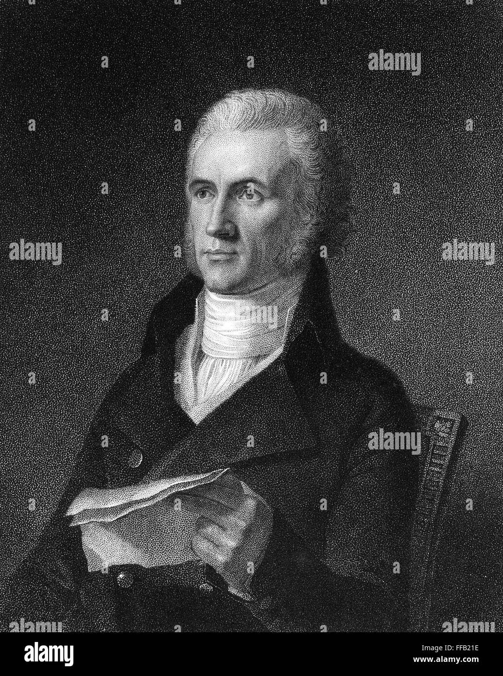 WILLIAM RICHARDSON DAVIE /n(1756-1820). American statesman. Stipple ...