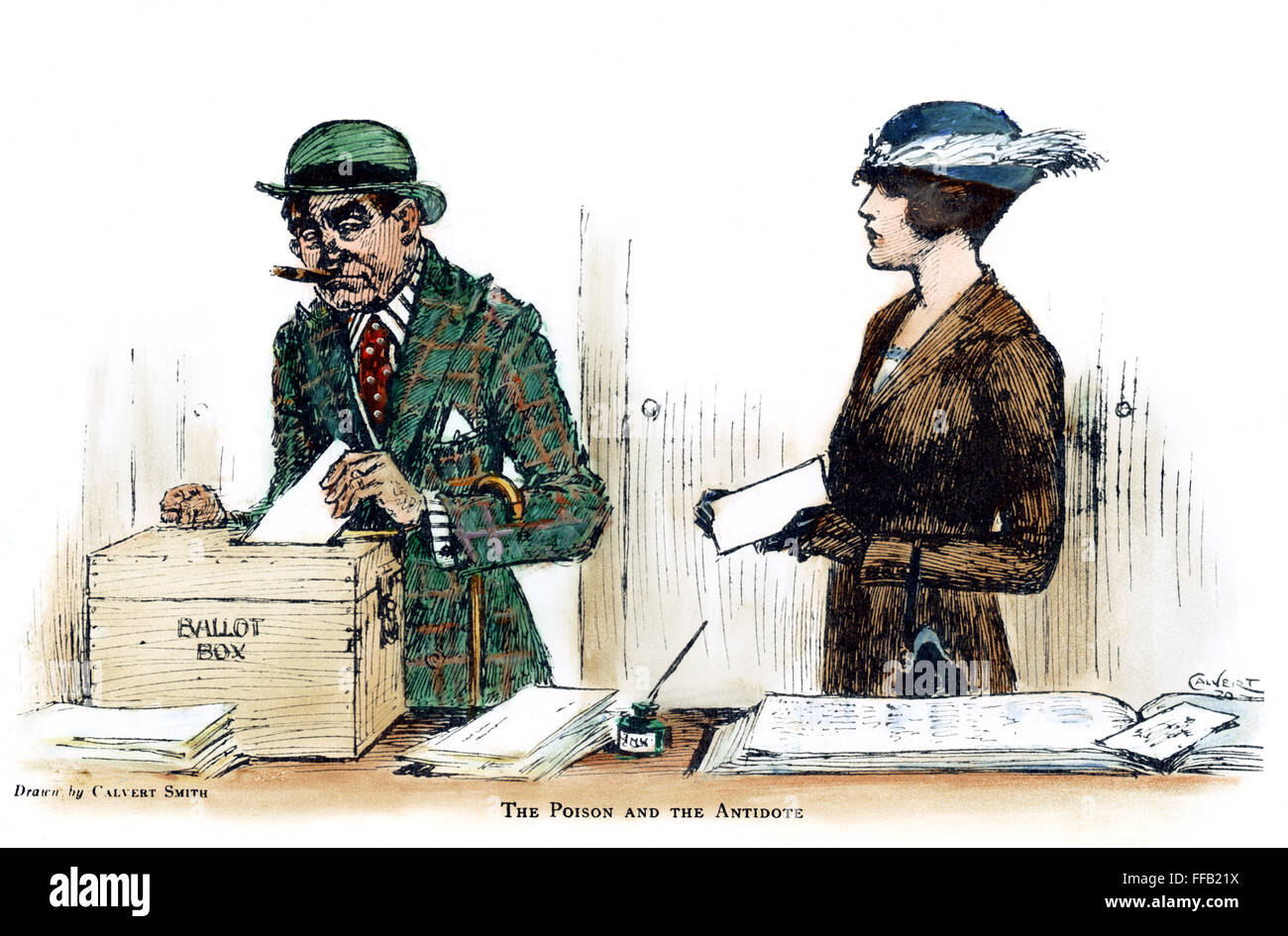 Political cartoon corruption High Resolution Stock Photography and ...