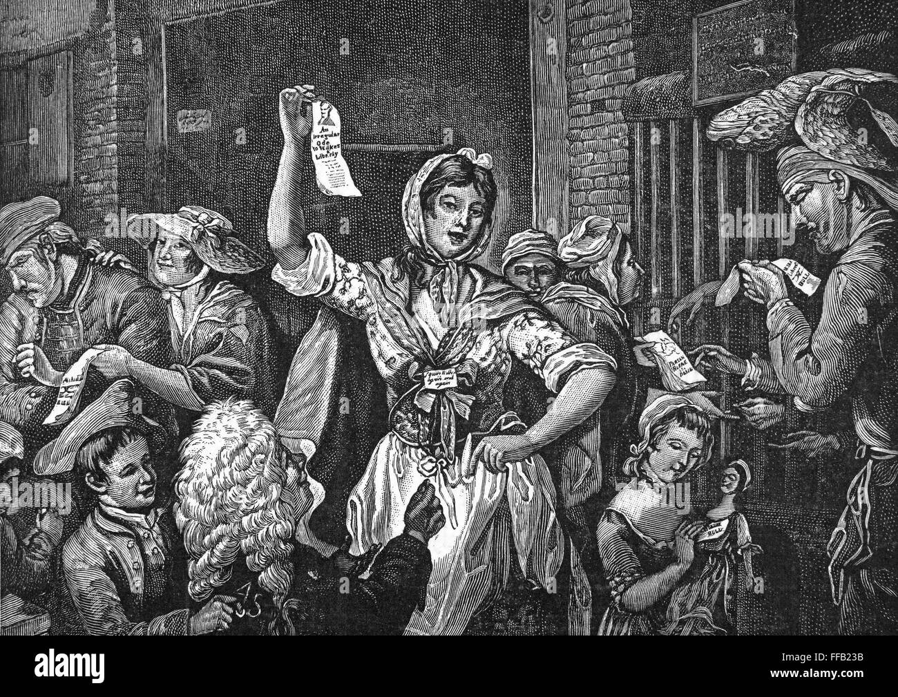 WILKES AND LIBERTY RIOTS. /n'The City Chanters.' A scene from the ...