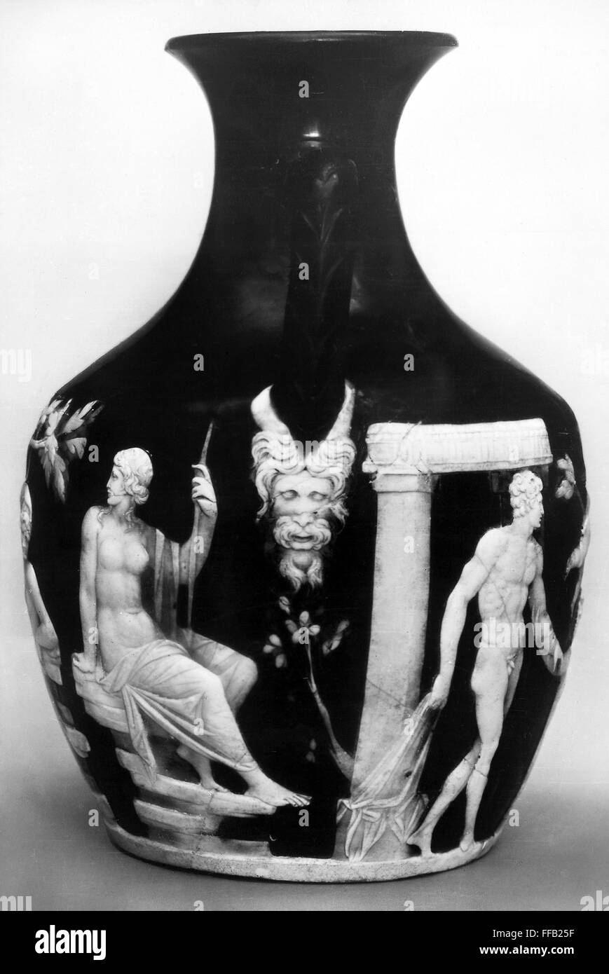 PORTLAND VASE, 1st CENTURY. /nThe Portland Vase, Greek, 1st century A.D ...