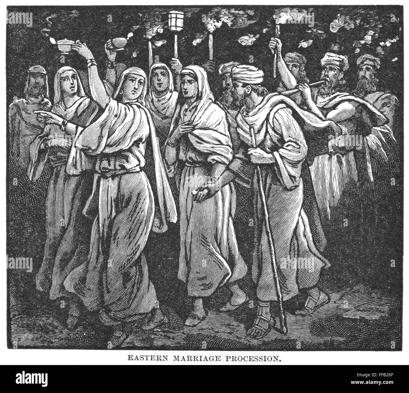EARLY CHRISTIAN MARRIAGE. /nA nocturnal marriage procession in the Holy ...