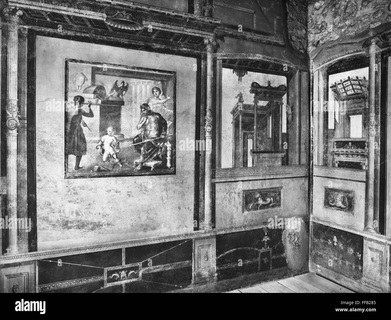 POMPEII: CASA DEI VETTII. /nThe ruins of room in the house belonging to ...