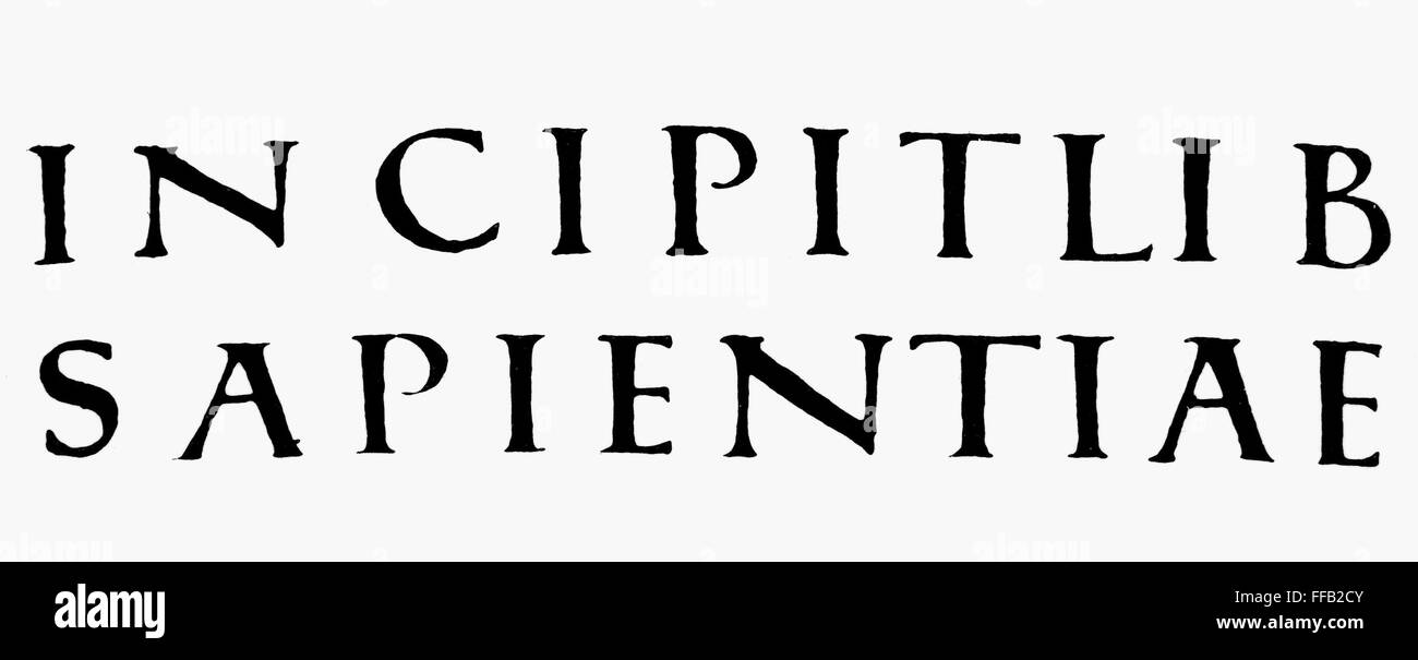 PALEOGRAPHY, 9th CENTURY. /nCarolingian minuscule from a ninth century ...