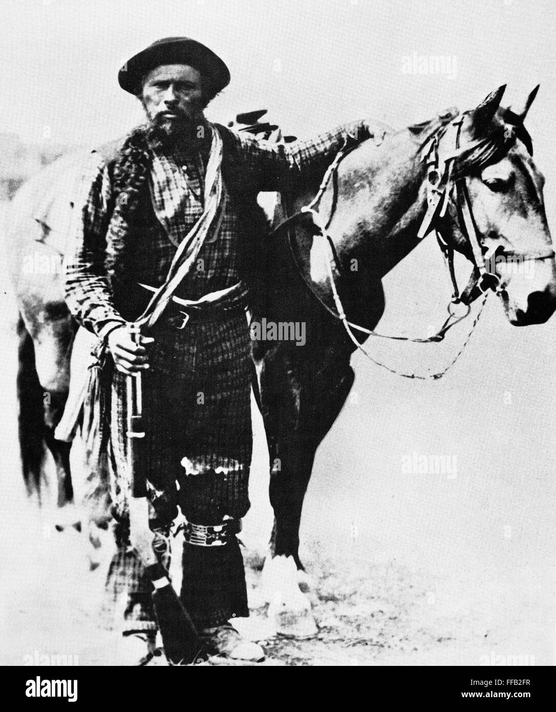 GABRIEL DUMONT (1837-1906). /nCanadian insurgent leader Stock Photo - Alamy