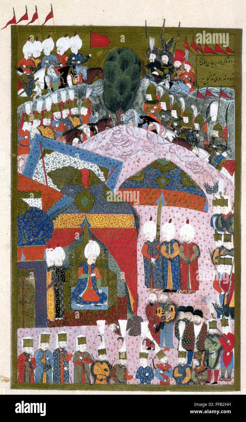 SULEIMAN THE MAGNIFICENT /n(c1494-1566). Sultan of the Ottoman Empire ...