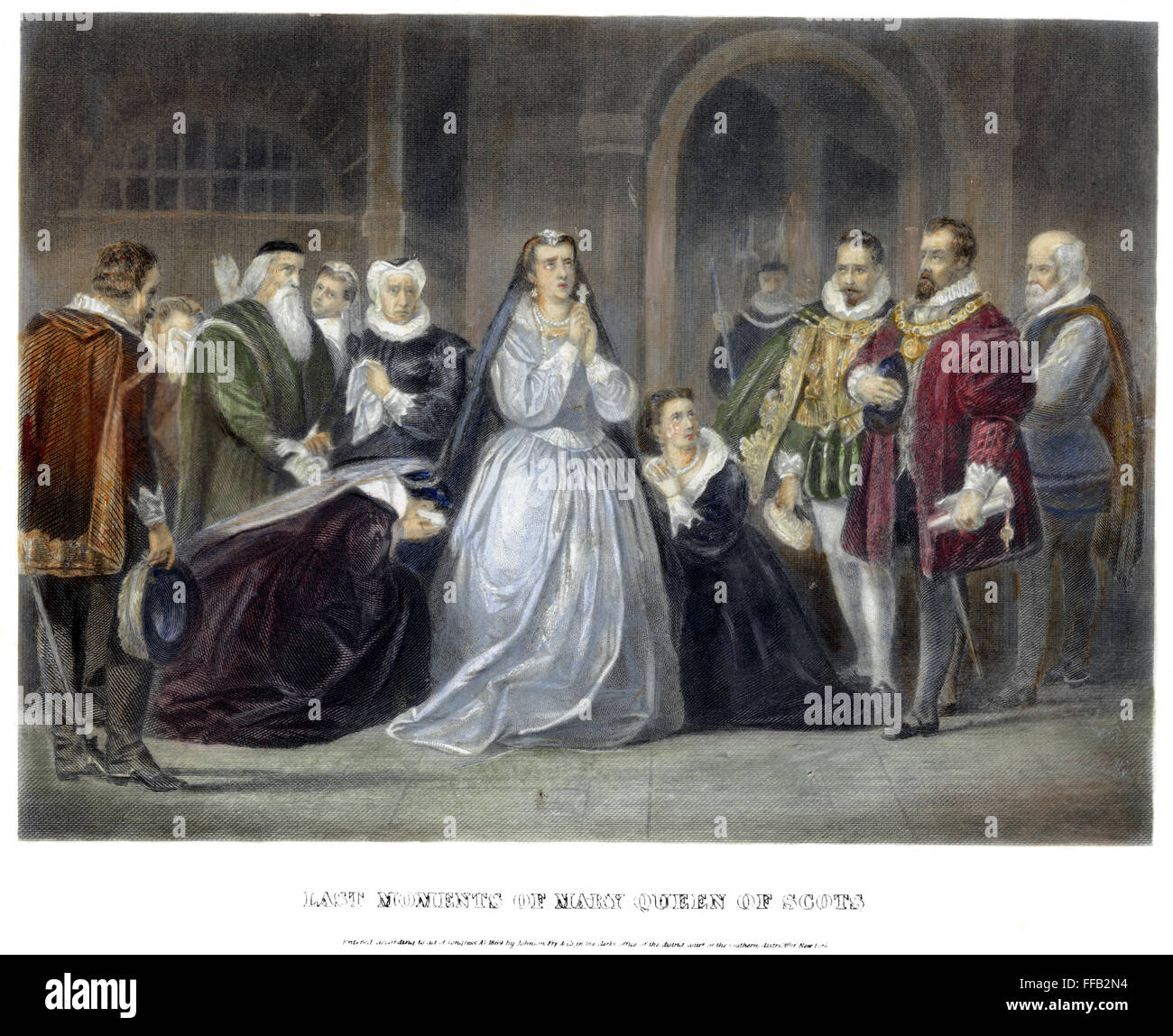 MARY, QUEEN OF SCOTS /n(1542-1587). The last moments of Mary, Queen of ...