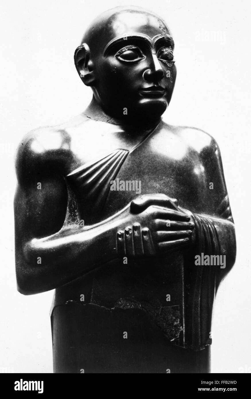 SUMER: PRINCE GUDEA. /nPortrait of Sumerian ruler, Gudea, governor of ...