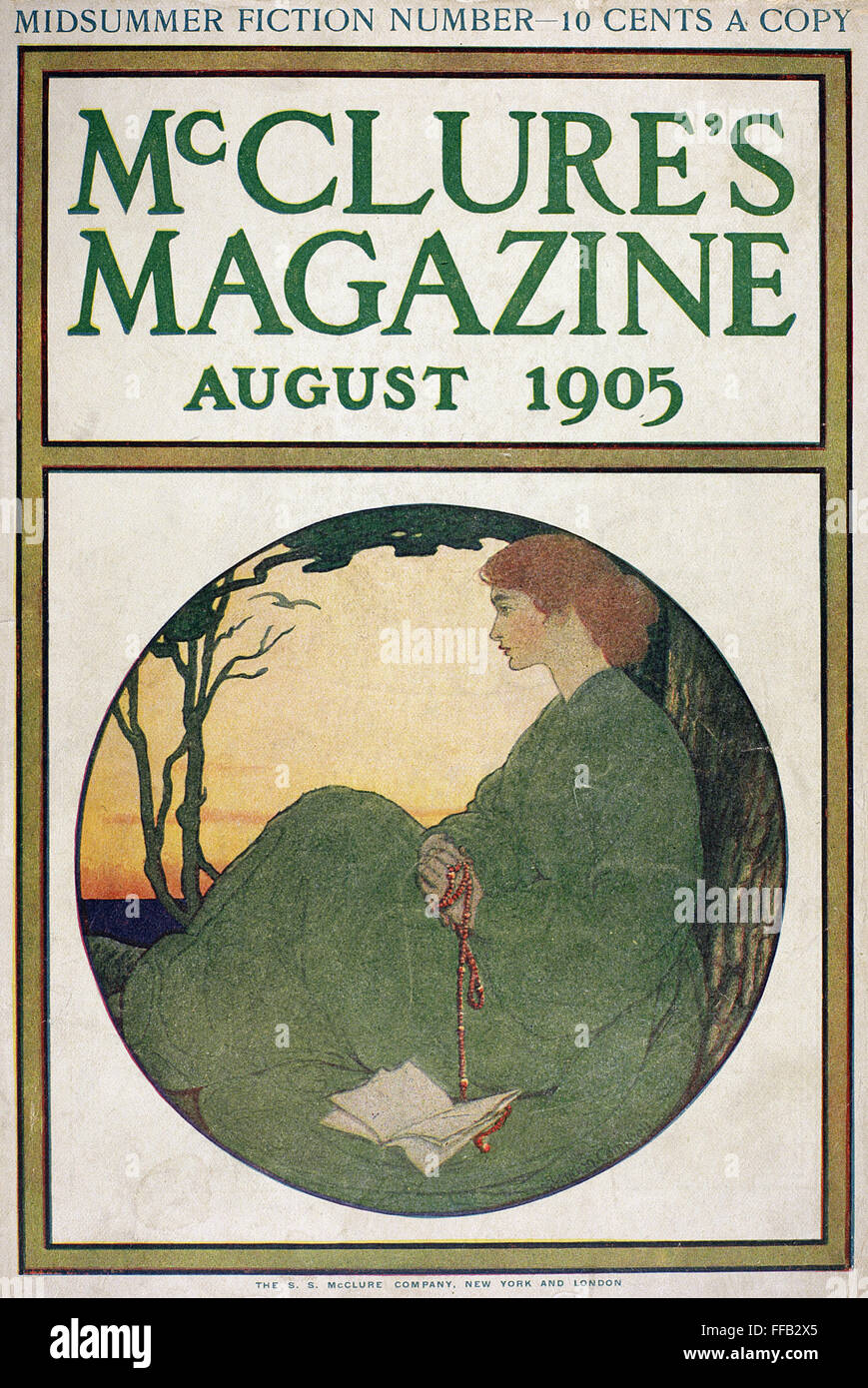 McCLURE'S MAGAZINE, 1905. /nCover illustration for the August 1905 ...